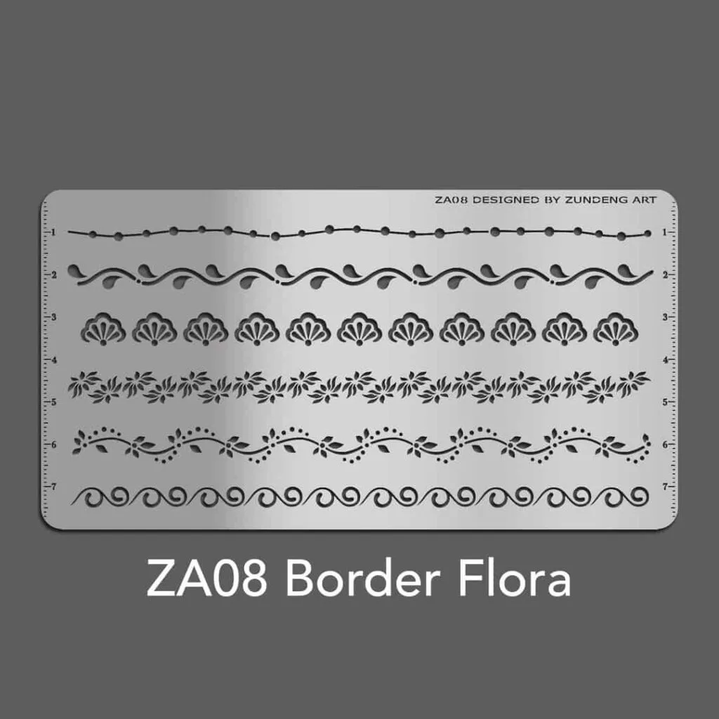 Extension of Pastel Nagomi Art Stencil Designs | Zundeng Art