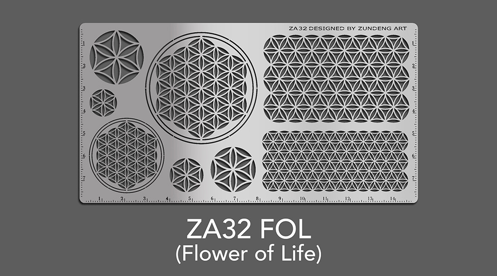 A Handy Flower Of Life Stencil For Art Creation | Zundeng Art