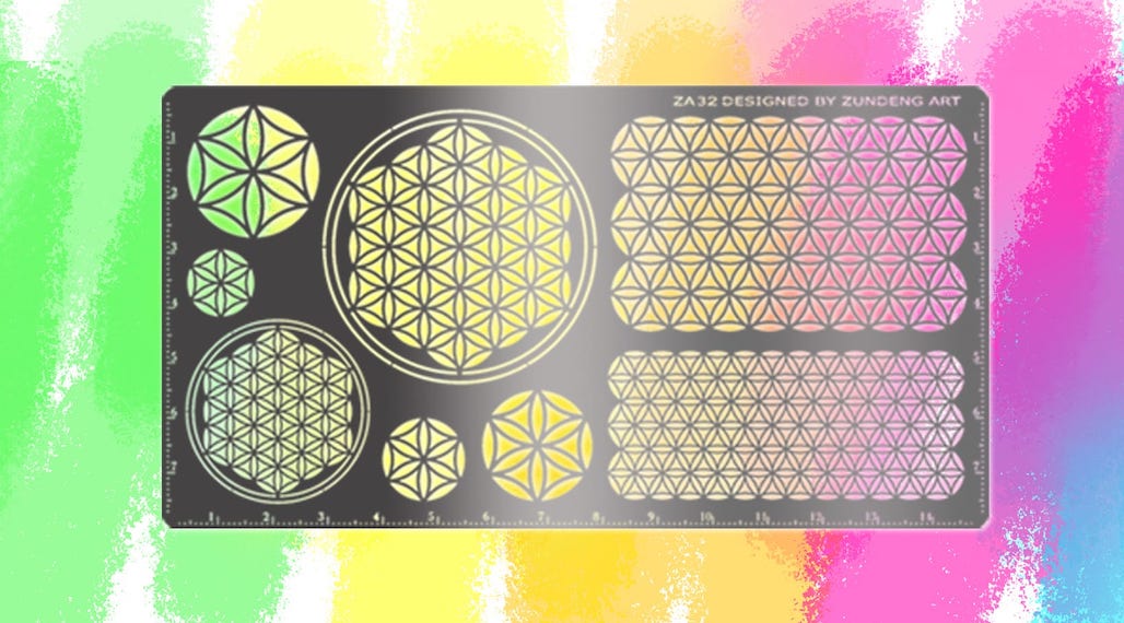 A Handy Flower Of Life Stencil For Art Creation | Zundeng Art